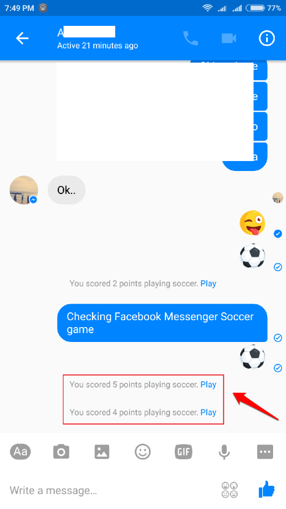 How To Play The Hidden Soccer / Basketball Games In Facebook Messenger
