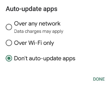 Stop Google Play Store From Auto Updating Apps In Android Over Wifi