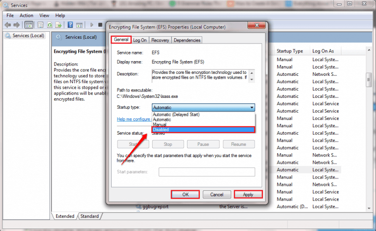 How To Enable/ Disable Windows Encrypting File System (EFS) Feature
