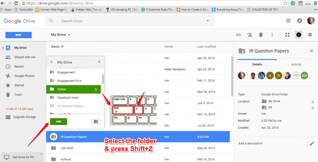 How To Add Files/ Folders To Different Locations In Google Drive ...
