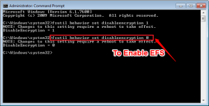 How To Enable/ Disable Windows Encrypting File System (EFS) Feature
