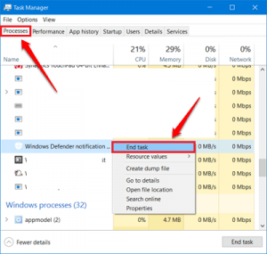 How To Remove Windows Defender Icon From Taskbar In Windows 10 ...