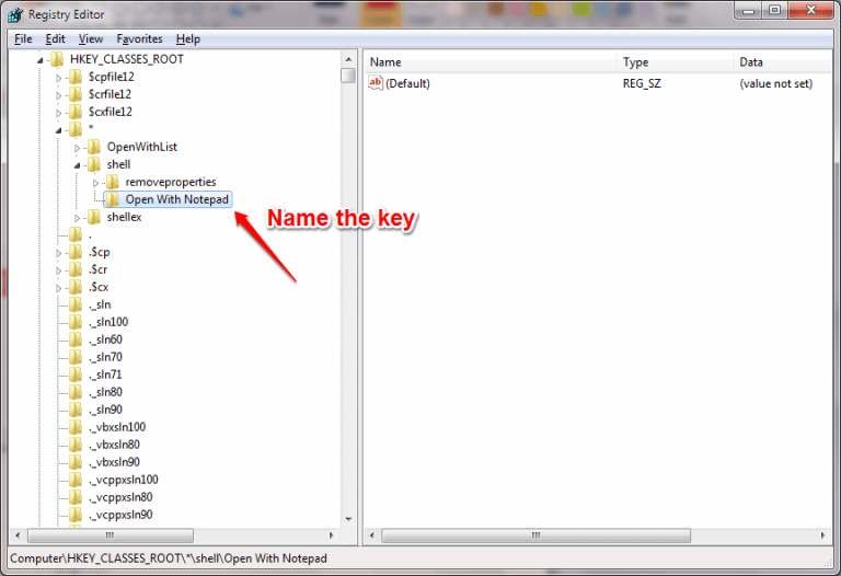 How To Add Open With Notepad Option To The Context Menu Of All Files 3387