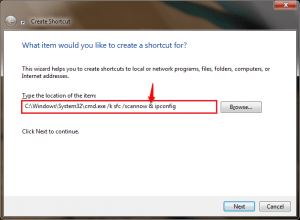 How to create a Desktop Shortcut of a CMD Command in Windows 11/10