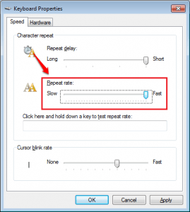 How To Change The Keyboard Repeat Rate And Repeat Delay In Windows 10/11