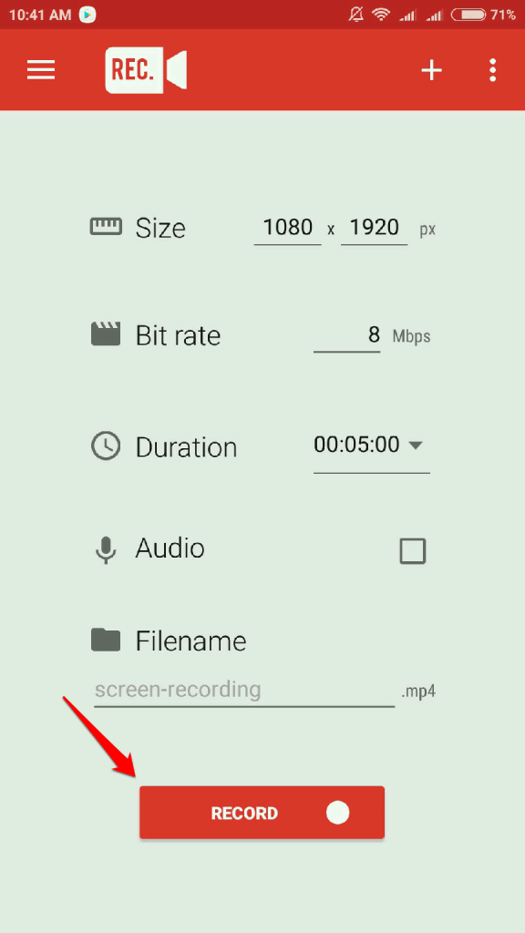 How To use Rec screen recorder on android phone to record screen