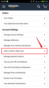How To Manage The Credit/Debit Cards Associated With Your Amazon Account