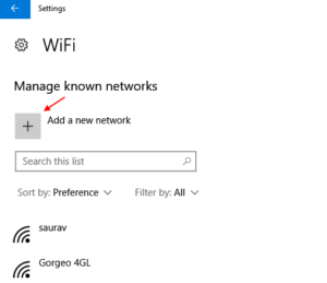 Manually add a WiFi Network by Entering name in Windows 10