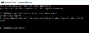 How to Generate WLAN report to diagnose Network Problems in Windows 10