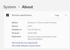 How to find out the version / Build of Windows Operating system
