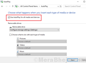How to Enable/disable AutoPlay in Windows 10