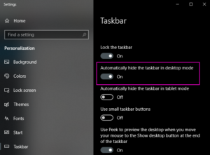 Fix Windows 10 Taskbar Not Hiding [Solved]