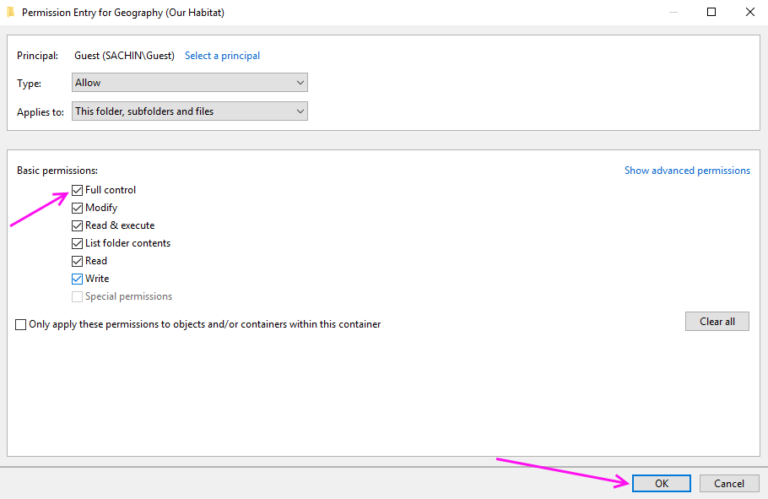 How to Take ownership of files in Windows 10