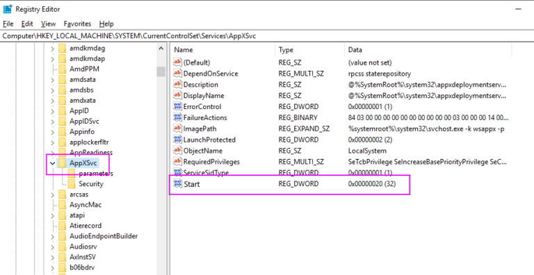 Fix WSAPPX High Disk Usage problem in Windows 10
