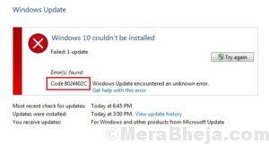 Fix Windows Update Error 8024402c in Windows 10