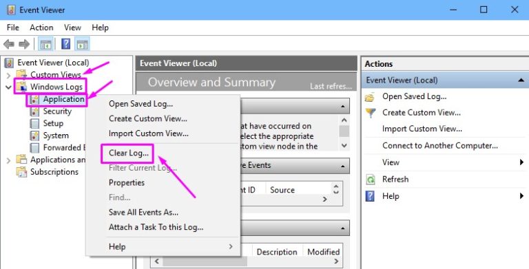 How to Clear All Event Logs in Windows 10 / 11
