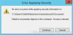 [Solved] "Failed to Enumerate Objects in the Container" Windows 10 /11 Error