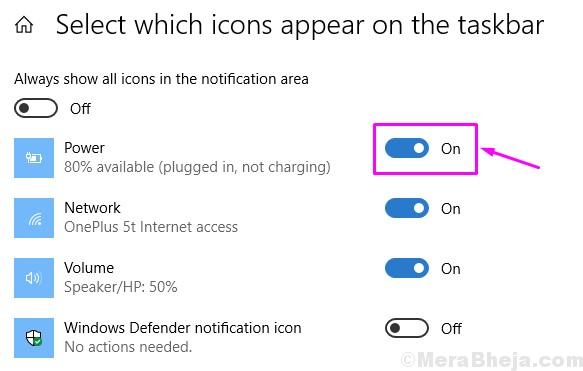 Fix – Missing Power / Battery Icon in Windows 10