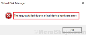 Fix The request failed due to a fatal device hardware error in Windows ...