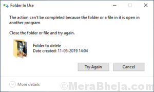 Fix The action cannot be completed because the file is open in another ...