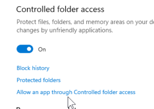 Fix Controlled folder blocked folder from making changes to memory in Windows 10/11
