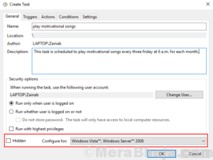 How to Create advanced tasks in Task Scheduler for windows 10