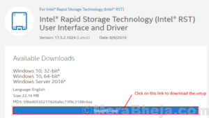Fix- Intel Rapid Storage Technology (RST) Service is not working