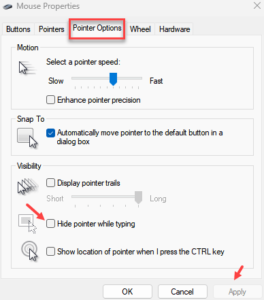 Fix mouse pointer is not appearing on Windows 10 / 11