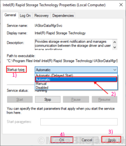 Fix- Intel Rapid Storage Technology (RST) Service is not working