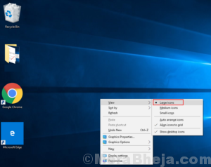 How to change the size of Desktop Icons in Windows 10