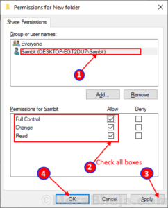 Fix Your folder can not be shared error in Windows 10/11