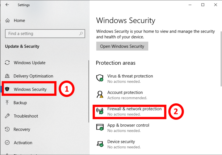 How to restore your Firewall settings to default in Windows 10