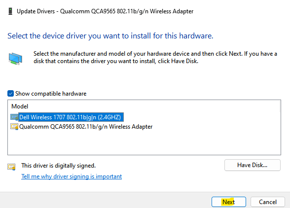 Fix No WiFi network is showing up on Windows 10/11