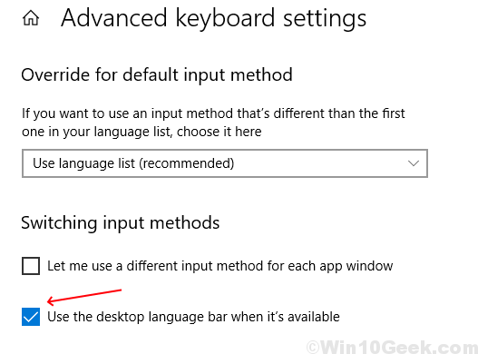 How To Show Or Hide Input Indicator And Language Bar In Windows 10