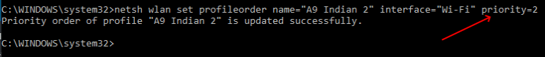 How to change priority of WiFi Networks in Windows 10 / 11