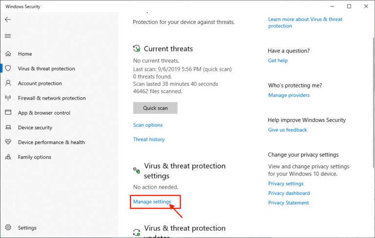Fix MsMpEng.exe high CPU usage in Windows 10