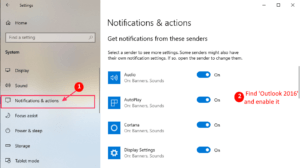 How to setup new Email Notifications and Settings in MS Outlook