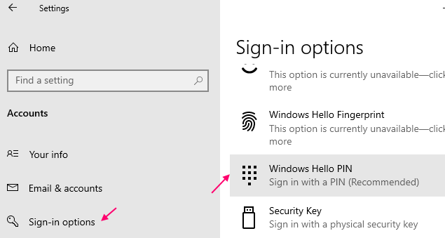 Fix: Sign In with PIN is not available in Windows 10