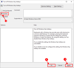 How to disable Windows Key in Windows 10 Computer permanently / temporarily