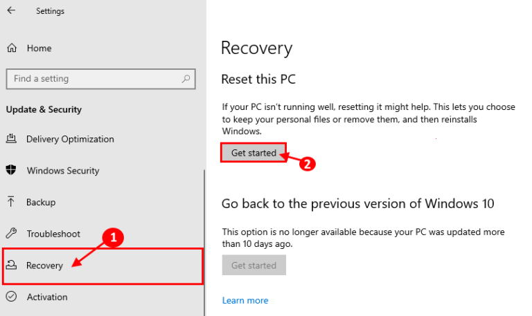 Fix- There was problem resetting your pc, no changes were made error in ...