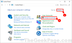 How to change already existing Administrative account in Windows 10