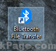 How to create shortcut to transfer file via Bluetooth in Windows 10