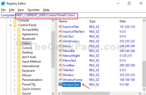 How to change Windows Text Color in Windows 10/11