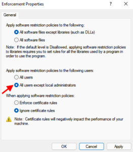 The System Administrator has set policies to prevent this installation ...