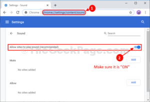 Fix: No sound in Google Chrome