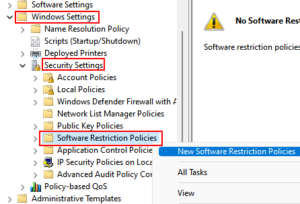 The System Administrator has set policies to prevent this installation ...