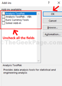 Fix: Microsoft Excel Has Stopped Working Error in Windows 10