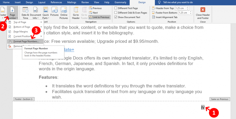 How To Add Page Numbers In Roman, Arabic & English In Same Word Doc