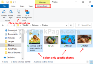 How to Play Picture Slideshow in Windows 10 from a folder