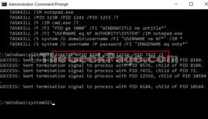 How to End Processes in Windows 10 Using Taskkill